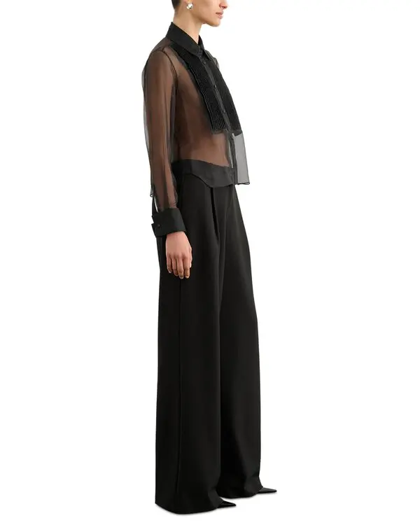 TOCCIN Conrad Silk Tuxedo Shirt