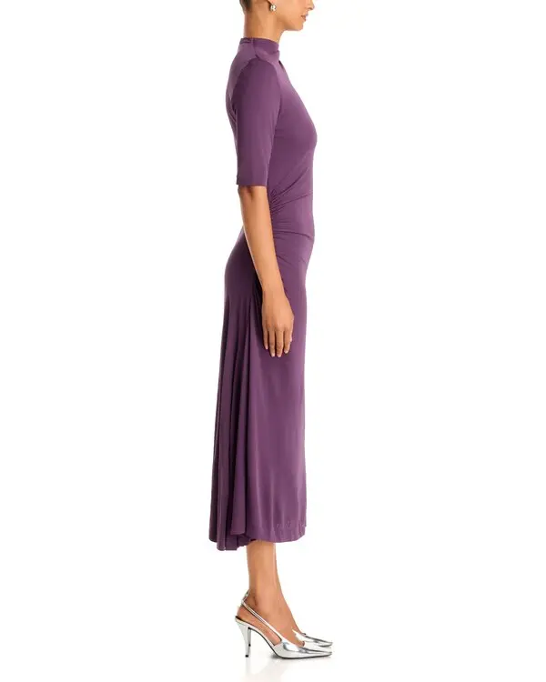 Hugo Boss Eylais Stand Collar Midi Dress Exclusive