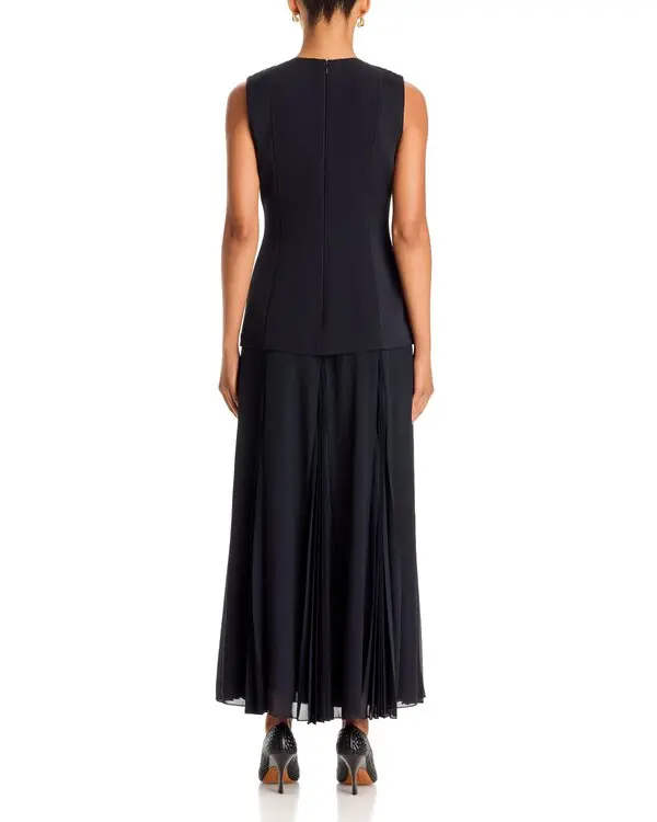 Hugo Boss Detulip Mixed Media Maxi Dress Exclusive