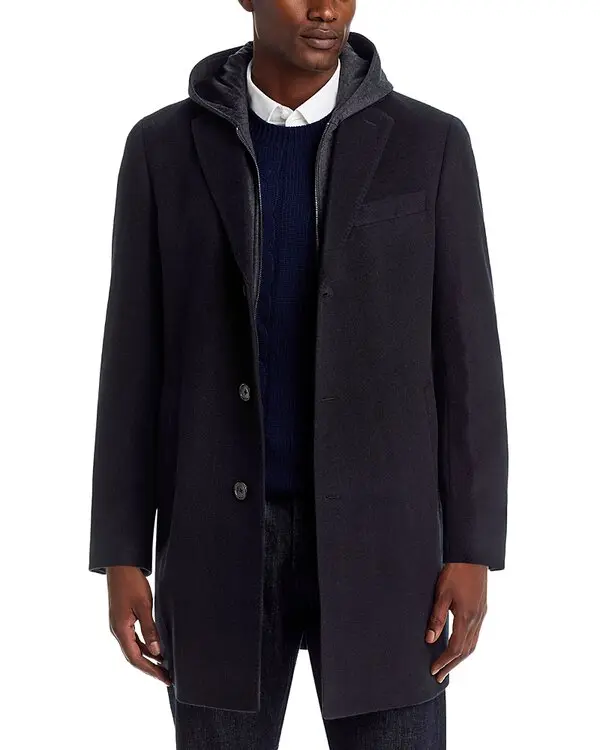 Cardinal Of Canada Titan Wool Blend Topcoat - Black