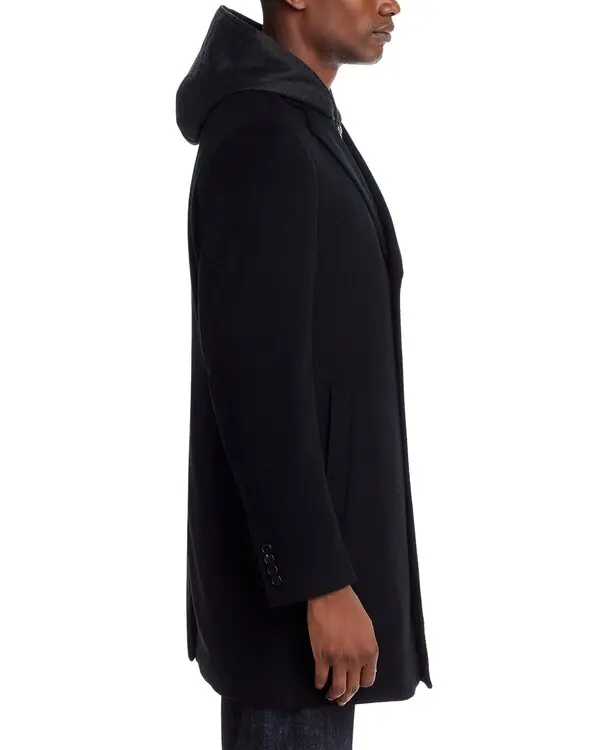 Cardinal Of Canada Titan Wool Blend Topcoat - Black