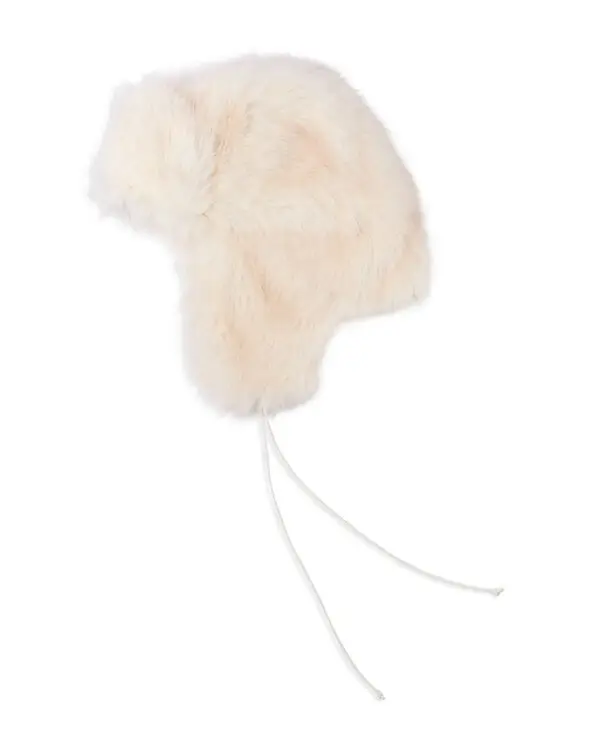 Echo Faux Fur Trapper Scarf - Cream