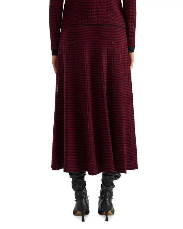 Proenza Schouler White Label Phyllis Cotton & Merino Wool Midi Skirt
