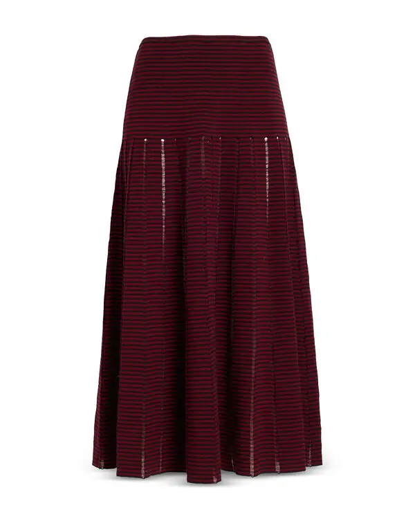 Proenza Schouler White Label Phyllis Cotton & Merino Wool Midi Skirt