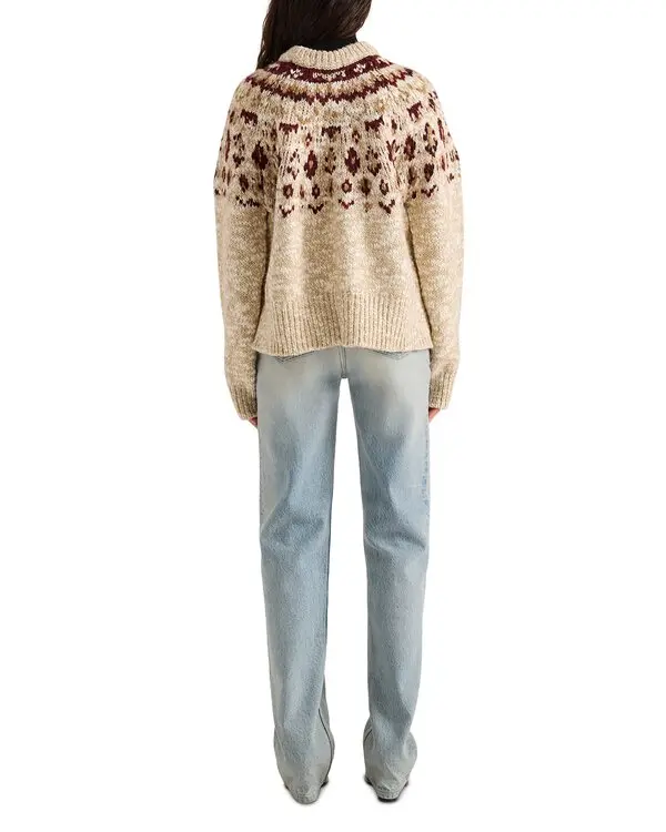 Proenza Schouler White Label Lizzie Crewneck Fair Isle Sweater