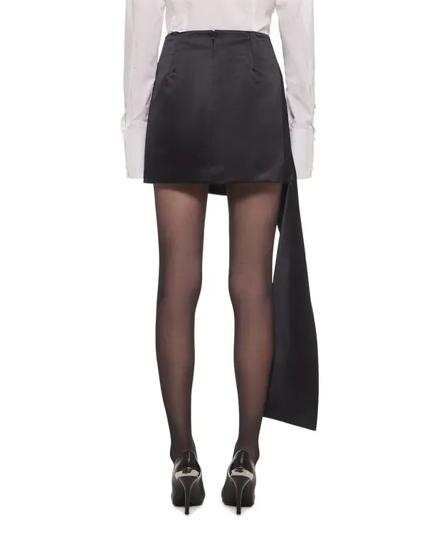 Helmut Lang Asymmetric Drape Mini Skirt