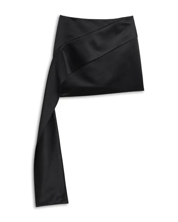 Helmut Lang Asymmetric Drape Mini Skirt