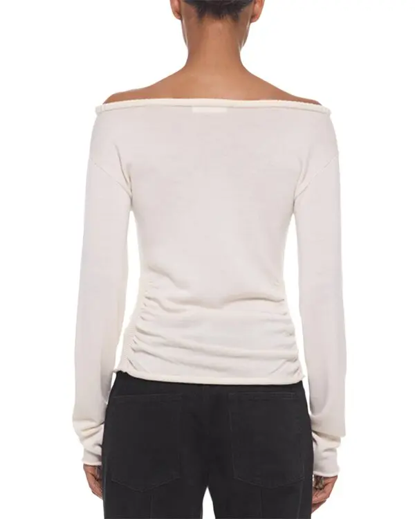 Helmut Lang Wool Off-the-shoulder Sweater
