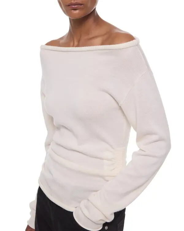 Helmut Lang Wool Off-the-shoulder Sweater