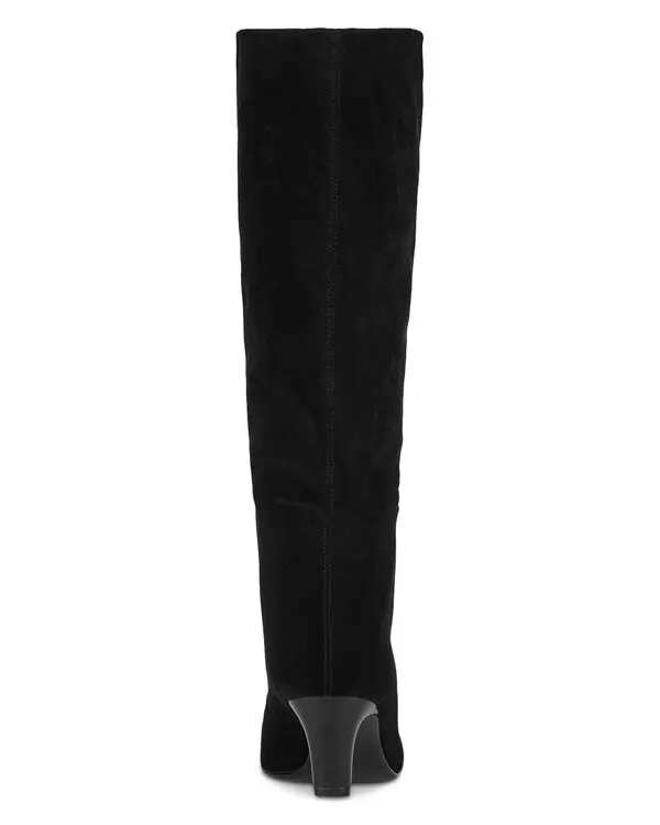 Jeffrey Campbell Trixxie Slouched Knee High Boots - Black