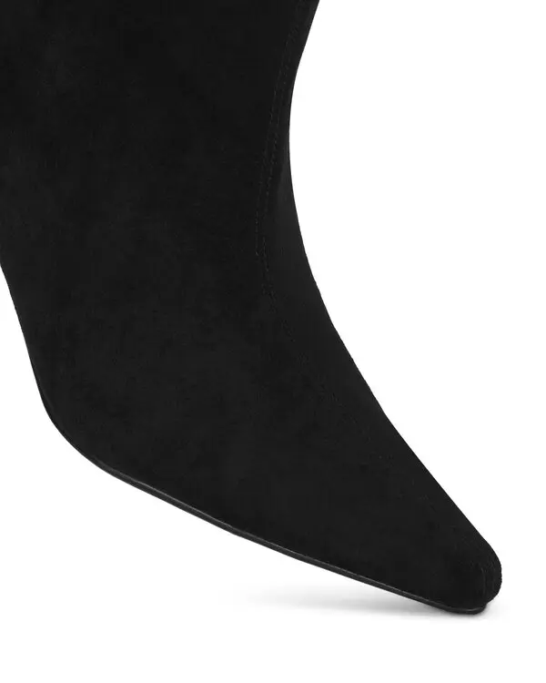 Jeffrey Campbell Trixxie Slouched Knee High Boots - Black