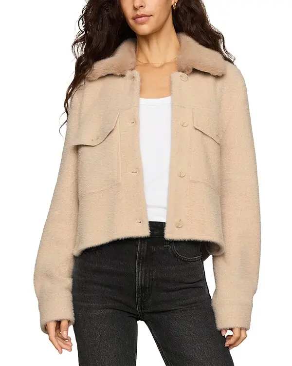 Z Supply Petyon Faux Fur Collar Jacket