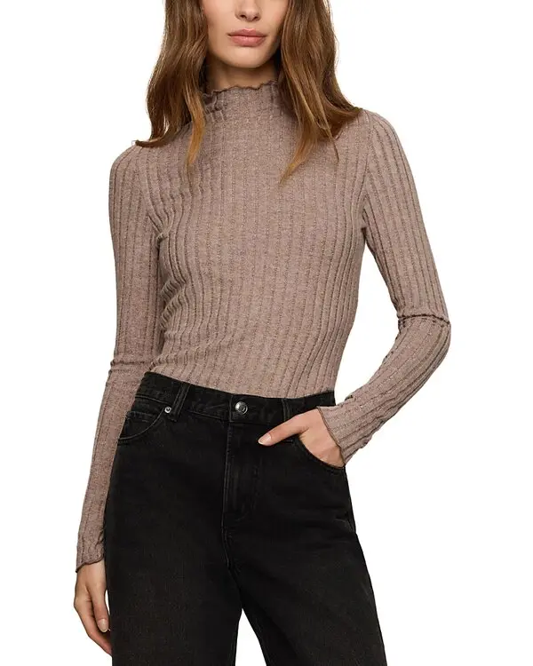 Z Supply Hattie Ribbed Mock Neck Top