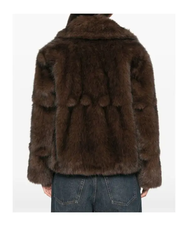 Ermanno Scervino Oversized-collar Faux-fur Jacket