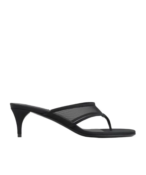 Alaïa Thong High-heeled Sandals - Black