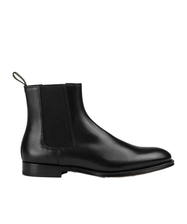 DOUCAL'S Elasticated-panel Pull-tab Ankle Boots