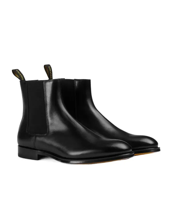 DOUCAL'S Elasticated-panel Pull-tab Ankle Boots