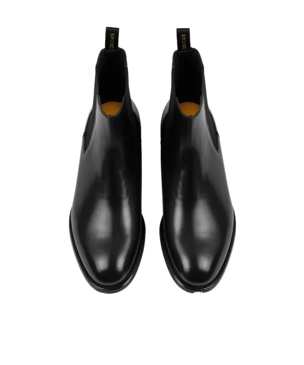 DOUCAL'S Elasticated-panel Pull-tab Ankle Boots