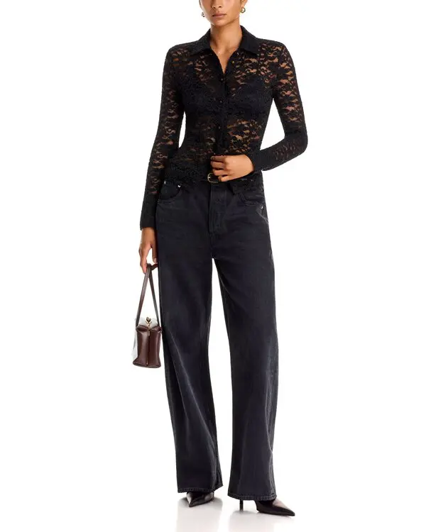 Veronica Beard Wittaker Lace Shirt