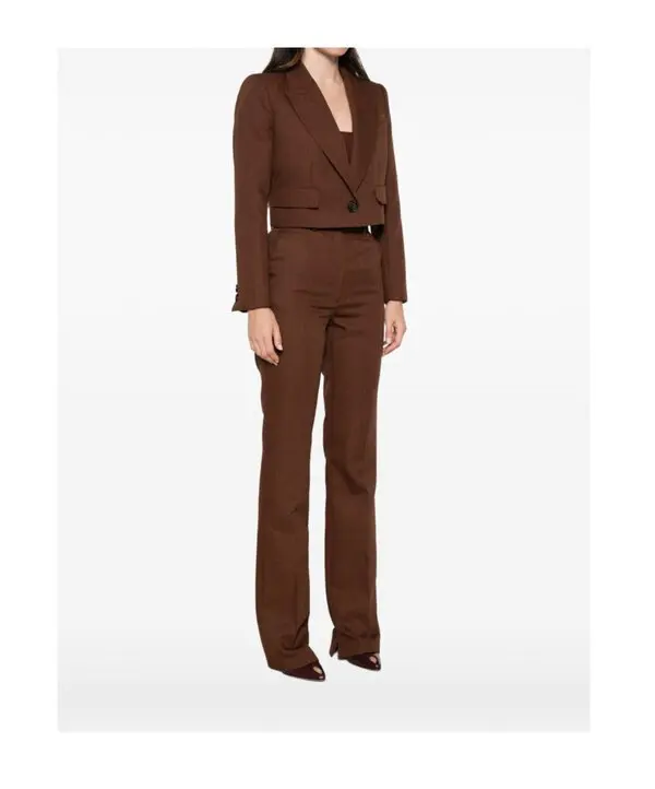 Elisabetta Franchi Single-button V-neck Blazer