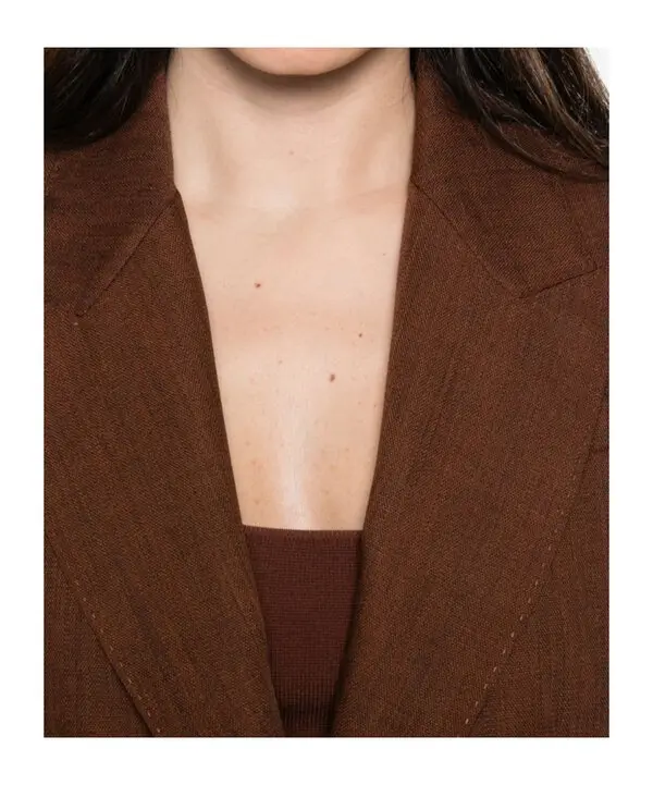 Elisabetta Franchi Single-button V-neck Blazer