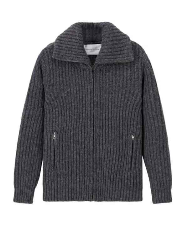 ROBERTO COLLINA Ribbed-knit Zip-up Jacket