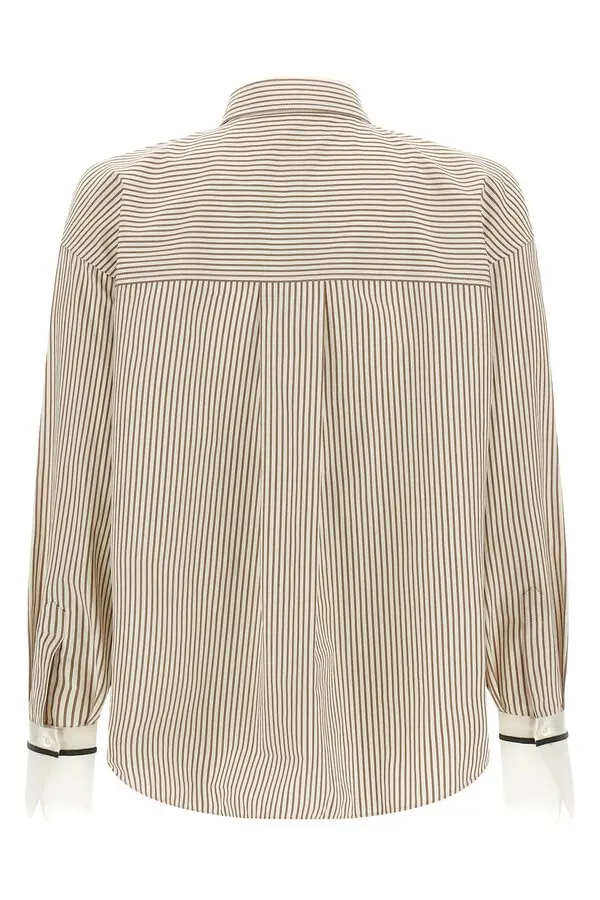 Brunello Cucinelli Collared Long-sleeve Shirt