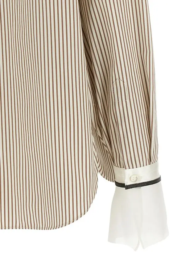 Brunello Cucinelli Collared Long-sleeve Shirt
