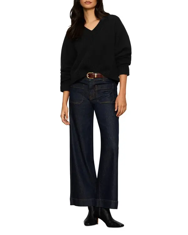 Sanctuary Vanna V Neck Sweater - Black