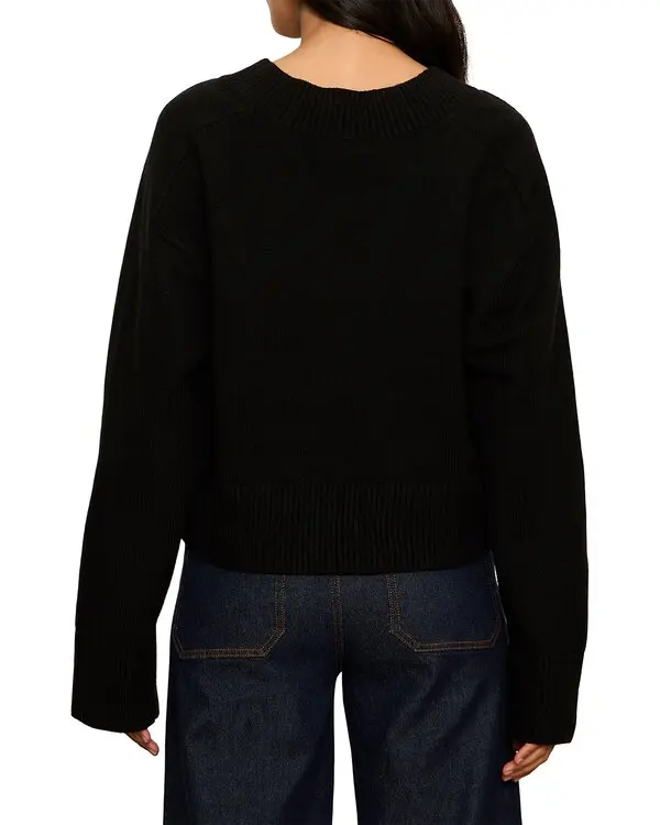 Sanctuary Vanna V Neck Sweater - Black