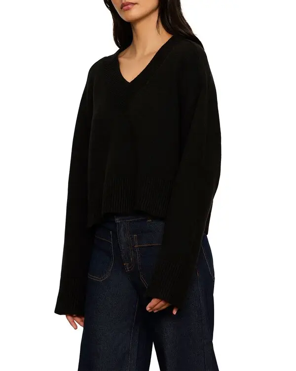 Sanctuary Vanna V Neck Sweater - Black