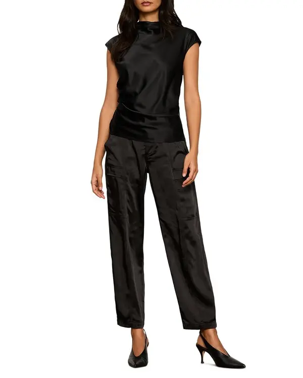 Sanctuary Sphere Satin Relaxed Fit Pants
