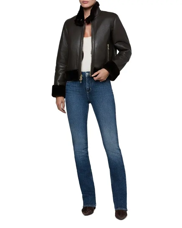 L'Agence Glacia Shearling Jacket