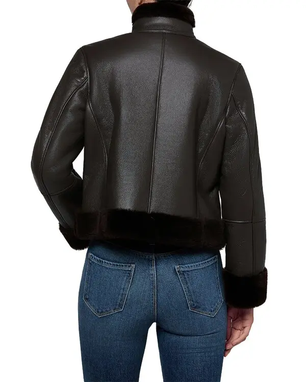 L'Agence Glacia Shearling Jacket