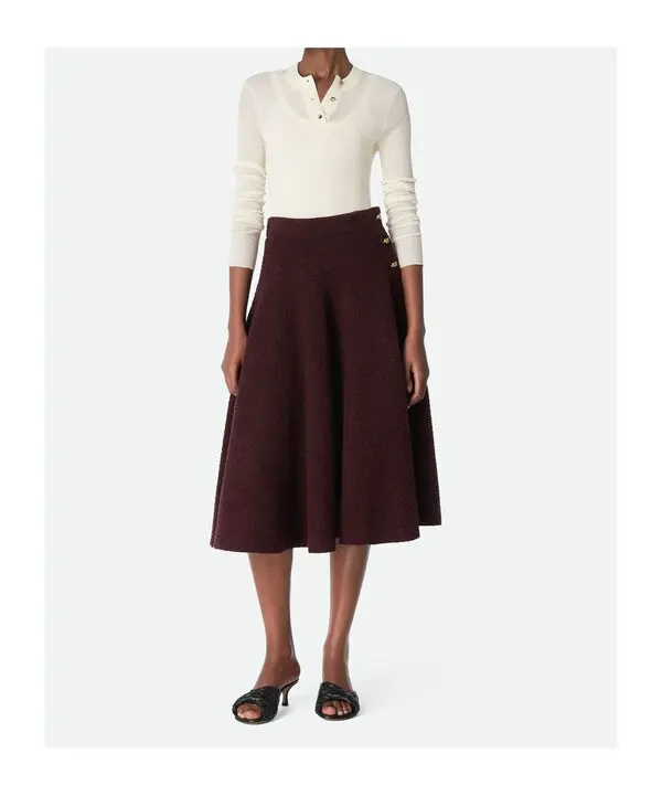 Bottega Veneta Wool Bouclé Skirt