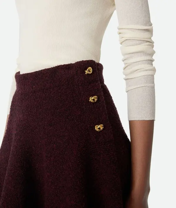 Bottega Veneta Wool Bouclé Skirt