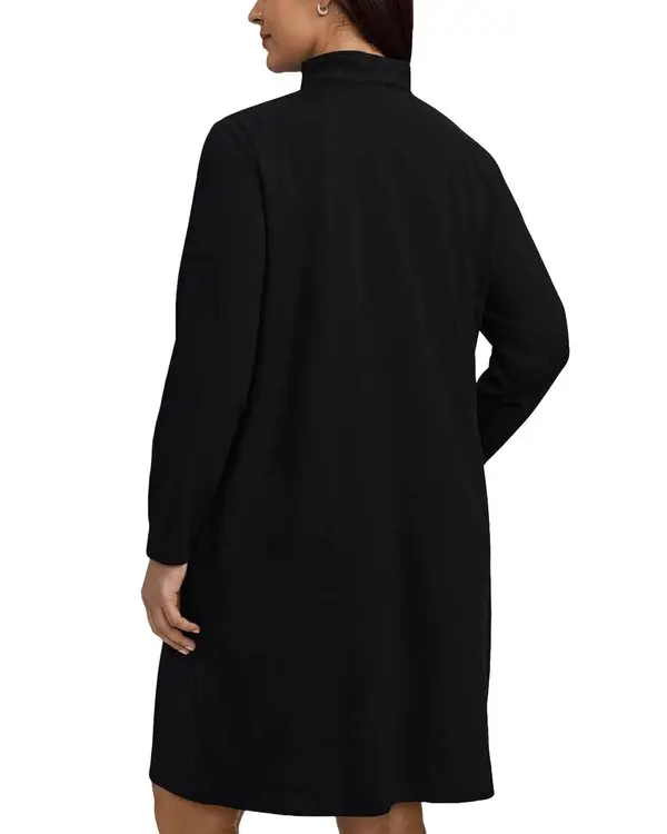Foxcroft Tammy Ruffle Neck Crepe Dress