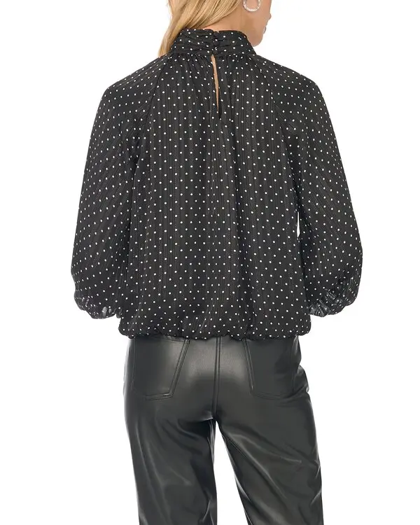 Vince Camuto Bubble Mock Neck Top