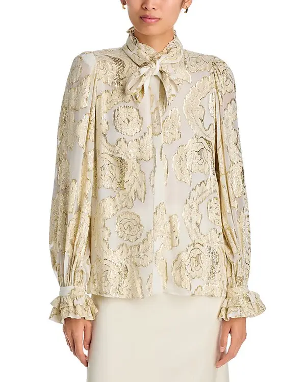 Kobi Halperin Niosha Tie Neck Blouse