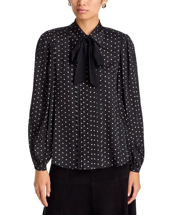 Kobi Halperin Julian Silk Blend Printed Blouse - Black Mulit