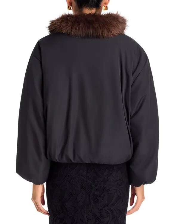 Kobi Halperin Nikki Faux Fur Collar Coat