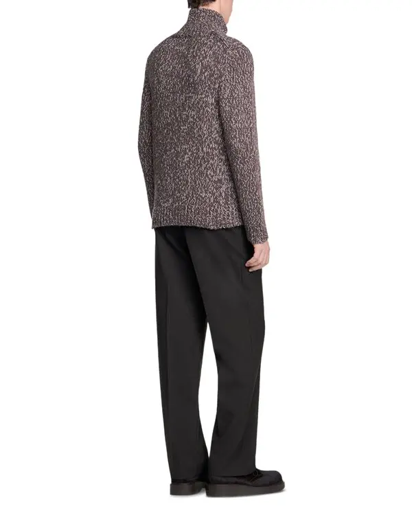 Sandro Textured Zip Cardigan Sweater