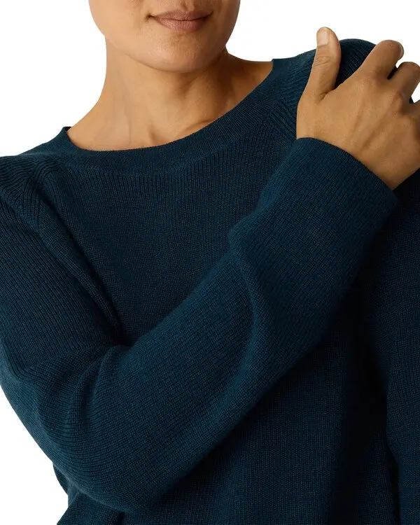 Eileen Fisher Merino Wool Crewneck Sweater - Atlan