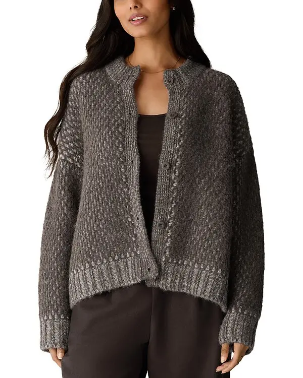 Eileen Fisher Crewneck Cardigan Sweater