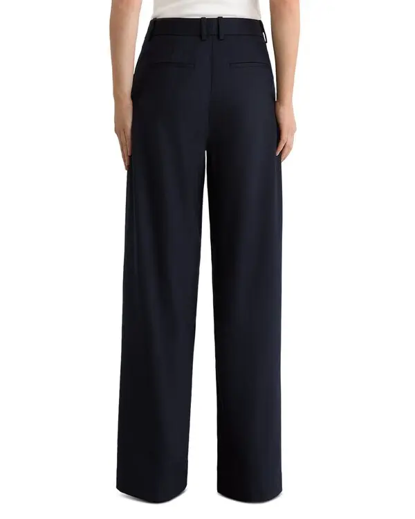 REISS Petite Solene Wool Blend Wide Leg Pants