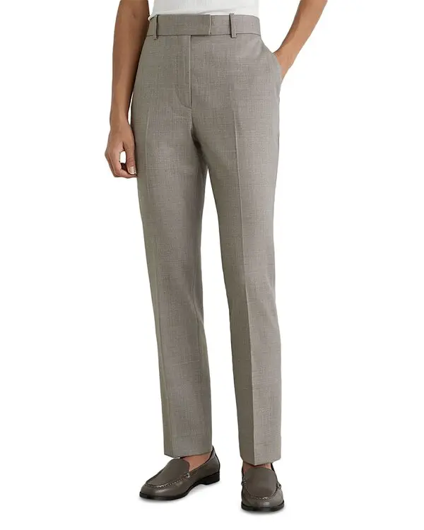 REISS Petite Darcy Wool Blend Slim Leg Pants
