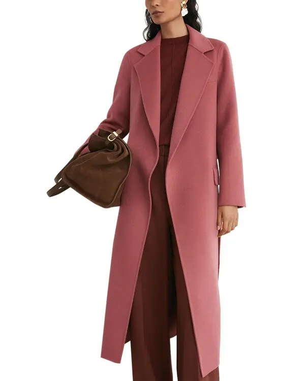 REISS Marlowe Wool Blend Blind Seam Coat