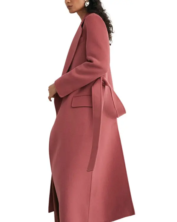 REISS Marlowe Wool Blend Blind Seam Coat