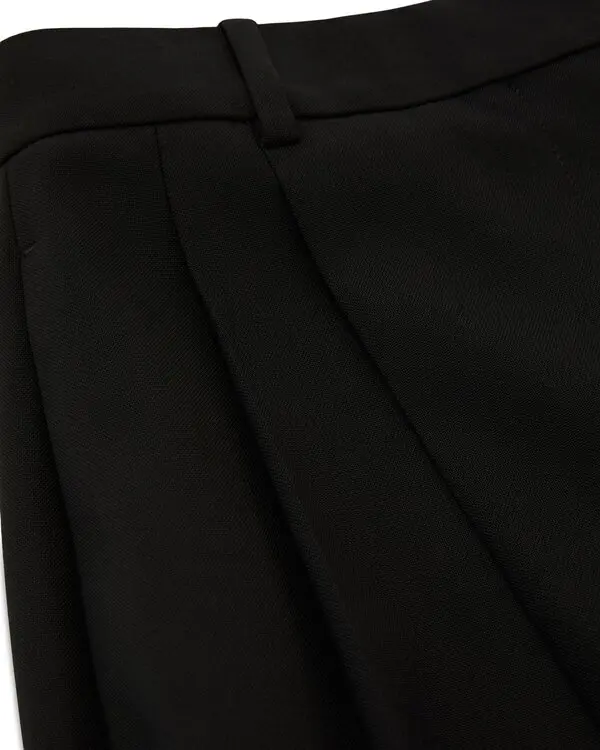 REISS Petite Luna Pleated Wide Leg Pants