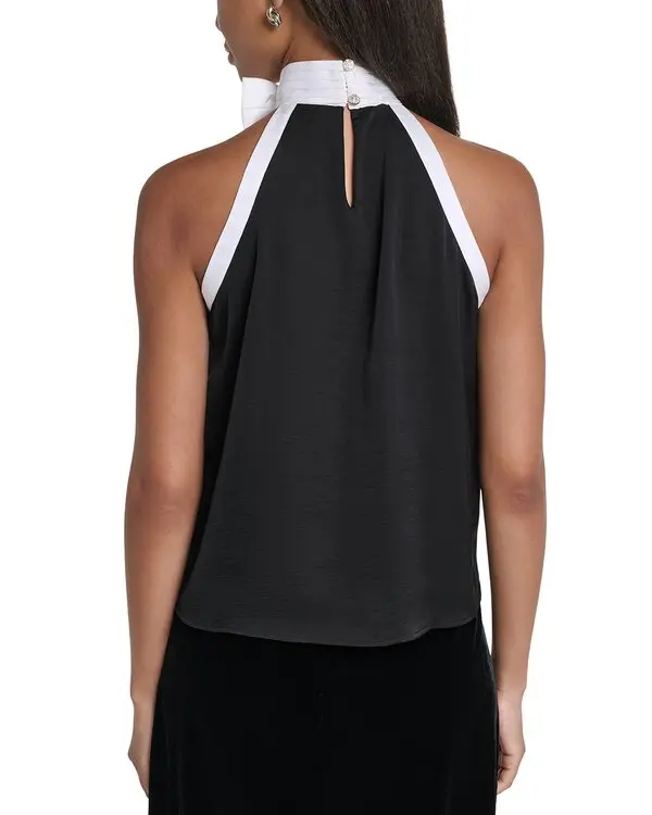 Karl Lagerfeld Paris Rose Sleeveless Halter Top